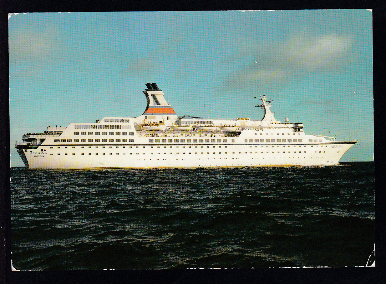 SCHIFFSPOST DDR MS "ARKONA" 07.02.87 auf CAK (MS ARKONA) aus Santiago ...